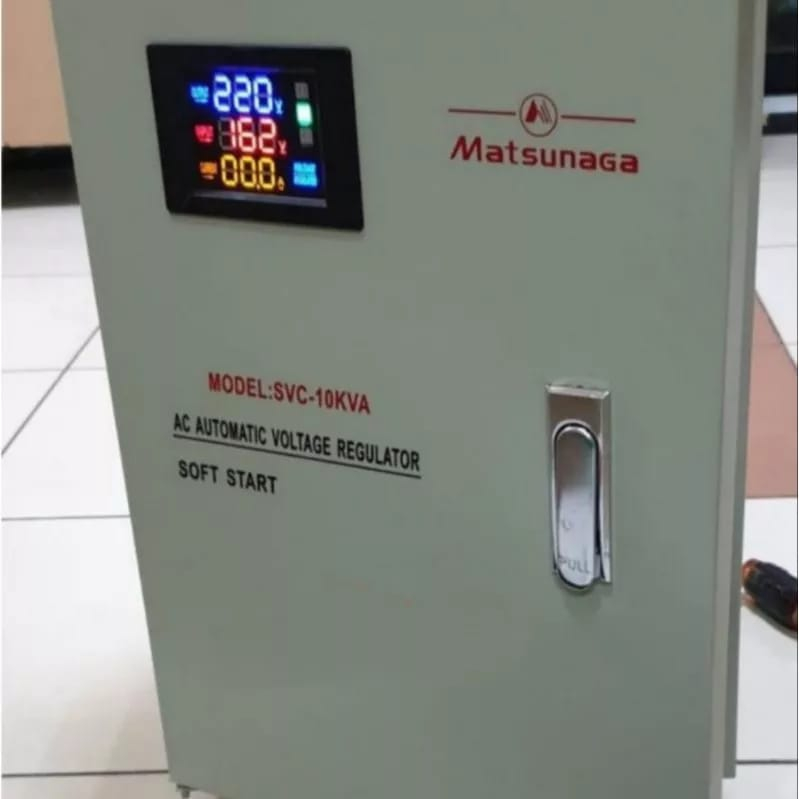 Jual stabilizer listrik 10000 watt matsunaga stavol 10 kva 1 phase ...