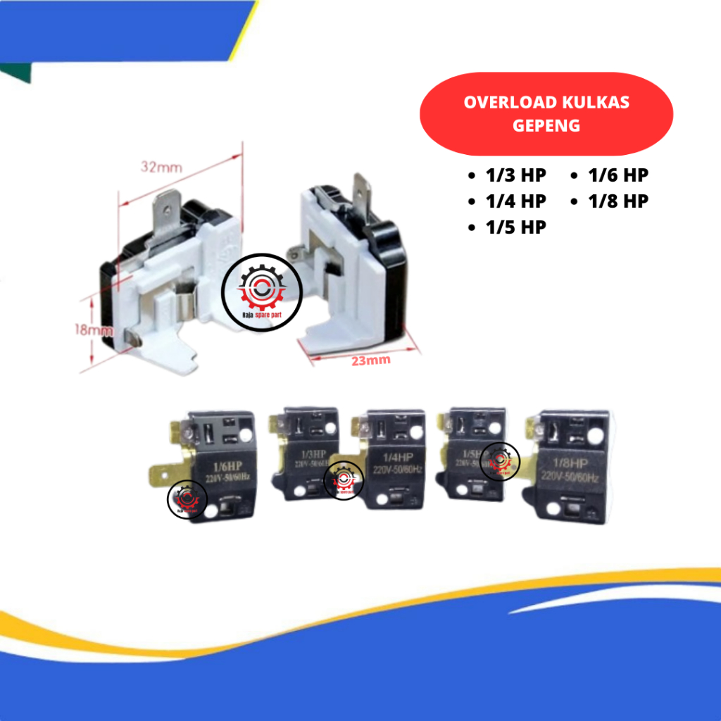 Jual OVERLOAD KULKAS GEPENG KLIXON - READY SEMUA UKURAN | Shopee Indonesia