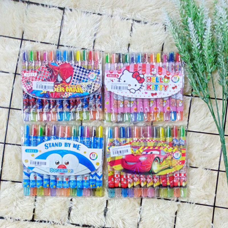 Jual CRAYON PUTAR PENDEK 12WARNA | Shopee Indonesia