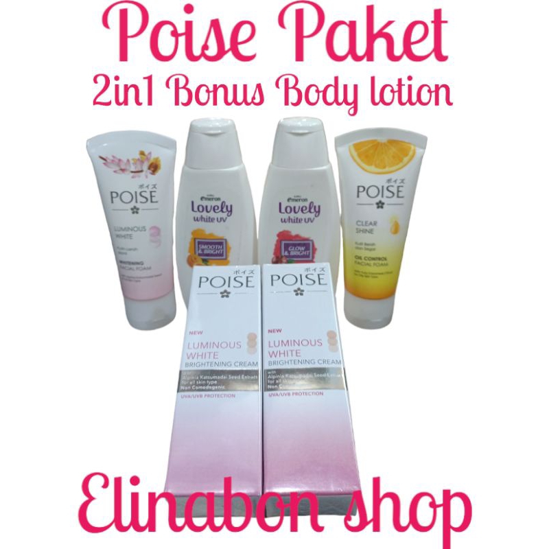 Jual Poise paket 2in1 bonus body lotion | Shopee Indonesia
