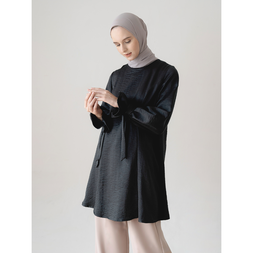 Jual Akshaya by Aska Label - Tunik wanita blouse bahan crinkle anti ...