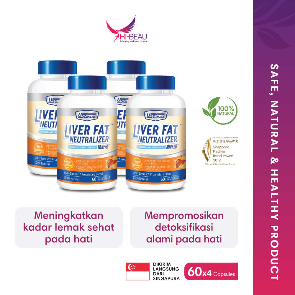 Jual [BUNDLE 4] US Clinicals Liver Fat Neutralizer 60s-vitamin liver ...