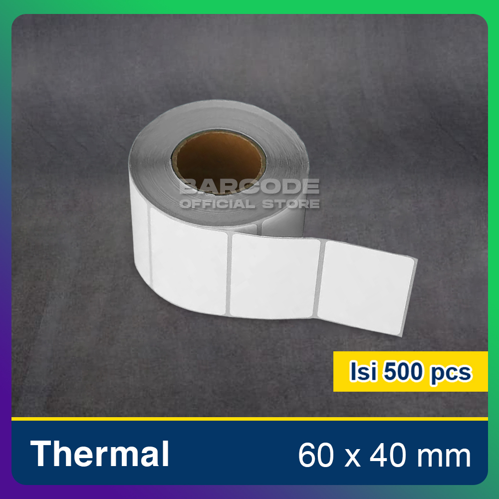 Jual Label Printer Timbangan 60x40mm Stiker Termal Core Kecil 60 x 40 ...