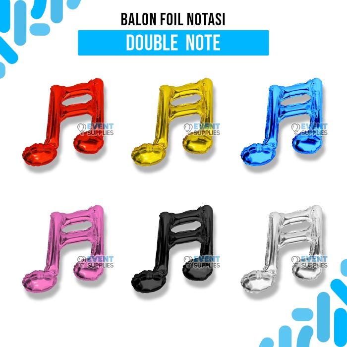 Jual Balon Foil Note Balok / Notasi Nada Melodi Sigle & Double ...