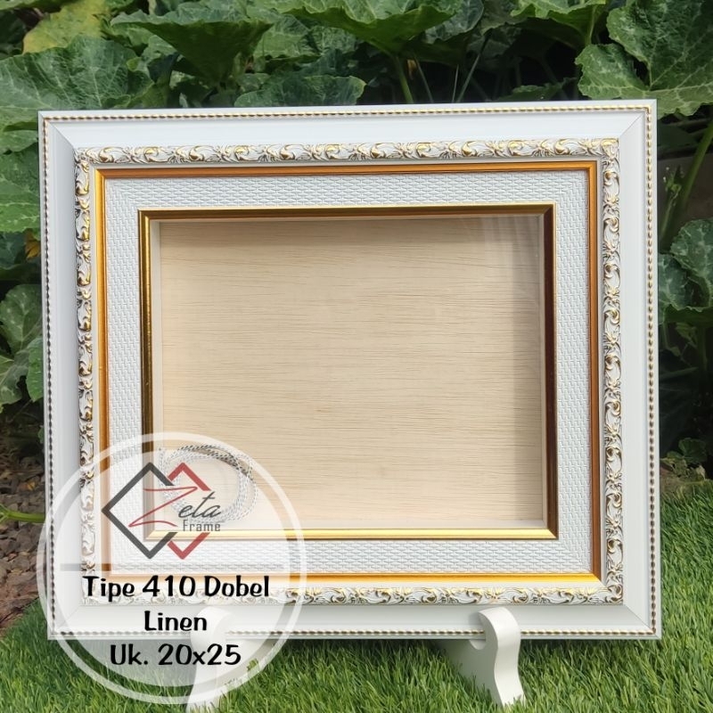Jual Tipe 410 putih gold dobel linen - Pigura mahar ukir putih gold ...