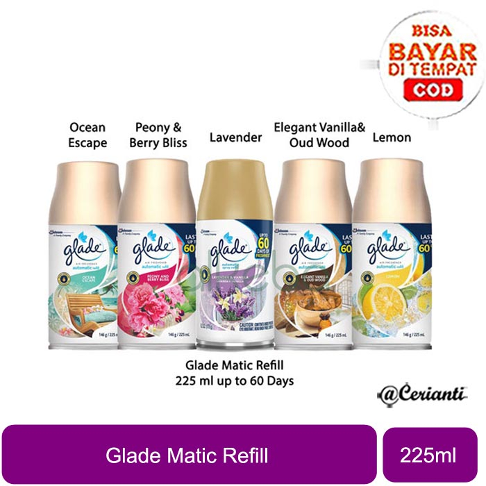 Jual GLADE AUTOMATIC SPRAY REFIL 225mL - Pengharum Ruangan Glade Matic_Cerianti | Shopee Indonesia
