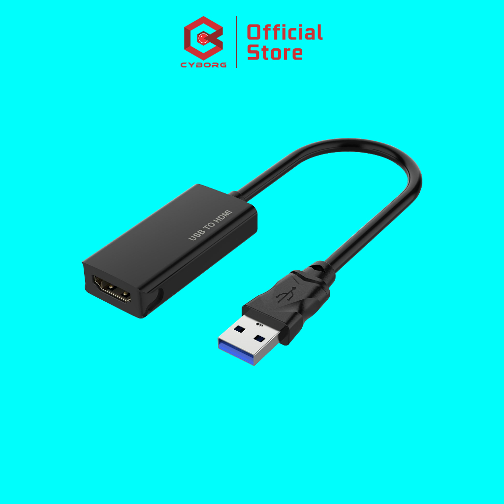 Jual Cyborg Converter Adapter USB 3.0 to HDMI High Quality | Shopee ...