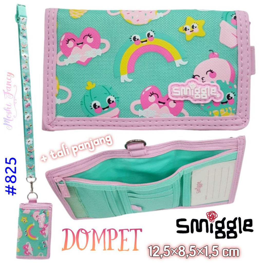 Jual Dompet Smiggle Rainbow Hijau Bunga / Dompet Anak Perempuan Smiggle ...