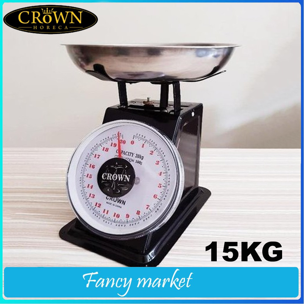 Jual TIMBANGAN DUDUK TIMBANGAN BUAH MERK CROWN Stainless Barang kokoh MAX 20 KG | Shopee Indonesia