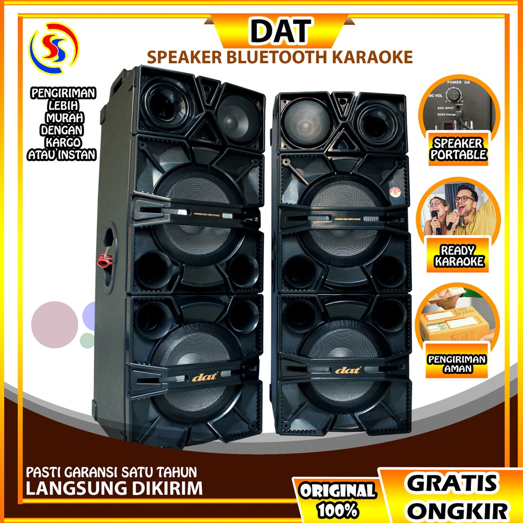 Jual SPEAKER AKTIF DAT DX 122 FREE MICROPHONE | SPEAKER BLUETOOTH ...