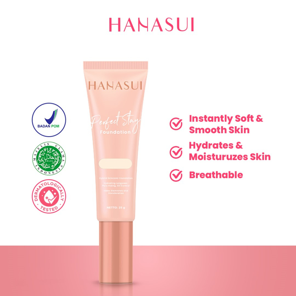 Jual HANASUI Perfect Stay Foundation 25gr | Shopee Indonesia