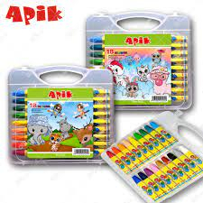 Jual Oil Pastel/Crayon APIK 18 Warna (Set) | Shopee Indonesia