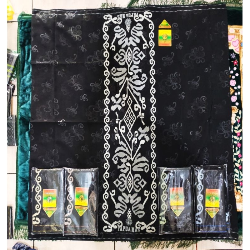 Jual Sarung PM Papua Mas Hitam | Shopee Indonesia
