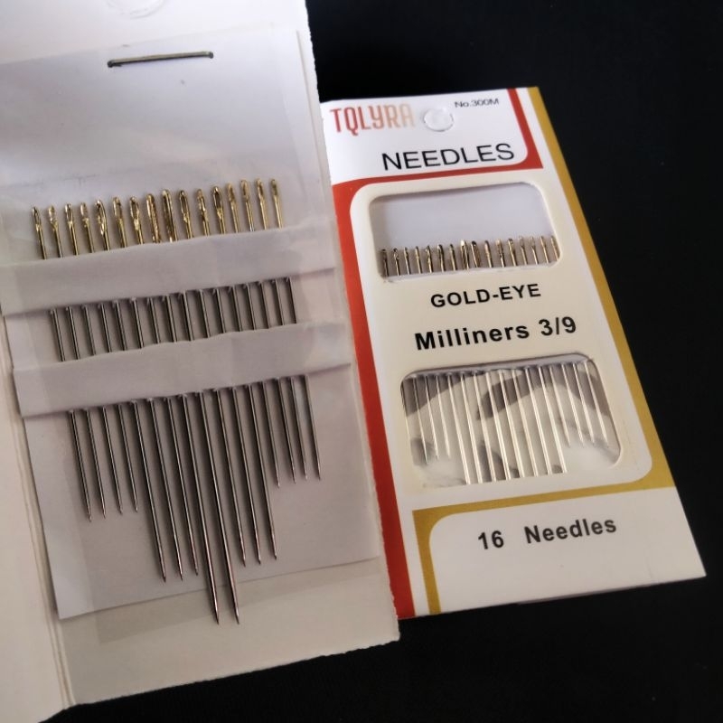 Jual JARUM JAHIT SET NEEDLES GOLD EYE 3/9 MILINERS | Shopee Indonesia