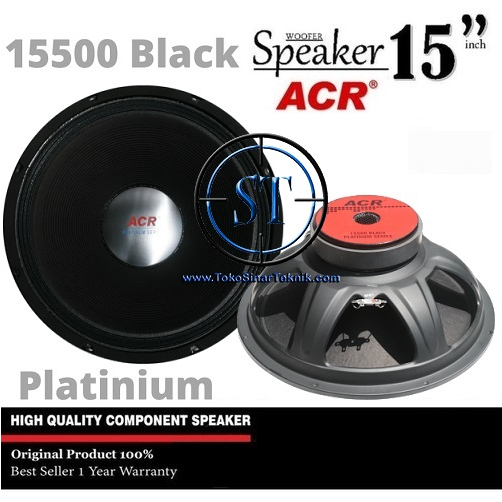 Jual Speaker ACR 15 Inch 15500 Black Platinum Series 400W 8R Ful Range ...