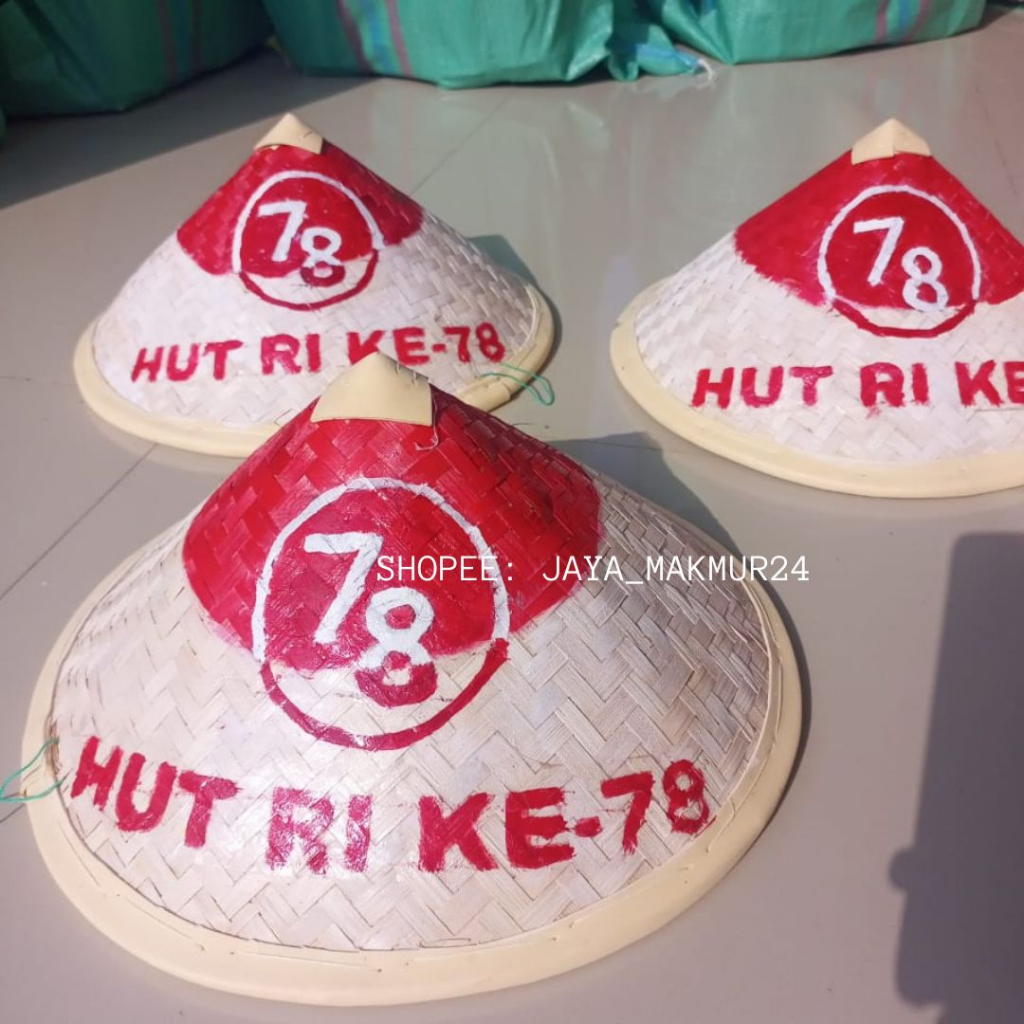 Jual Caping Agustusan / Topi Caping HUT RI / Caping Merah Putih ...