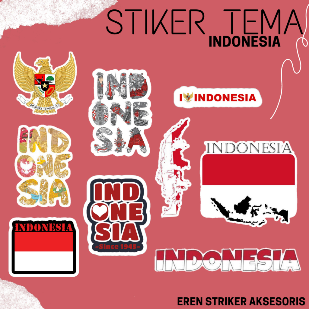 Jual STIKER KEMERDEKAAN INDONESIA ANTI AIR VINYL/ STIKER MOBIL HELEM ...