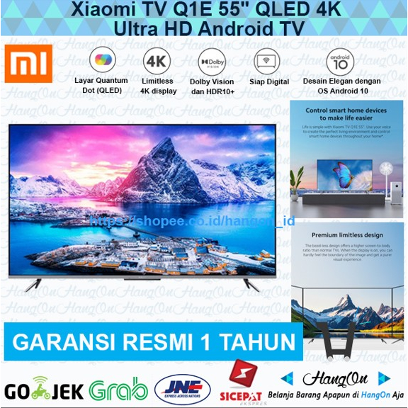 Jual Xiaomi TV Q1E 55" 55 Inch QLED 4K Ultra HD Smart Android TV Digital MI | Shopee Indonesia