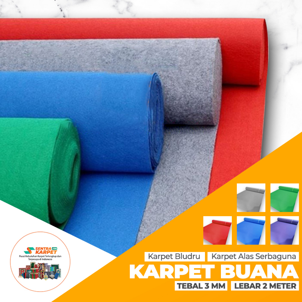 Jual Karpet Bludru BUANA Karpet Pameran Panggung Masjid Meteran 100 x ...