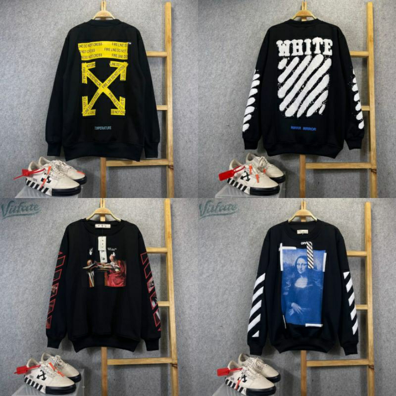 Jual sweater off white premium | crewneck pria murah off-white gradient ...