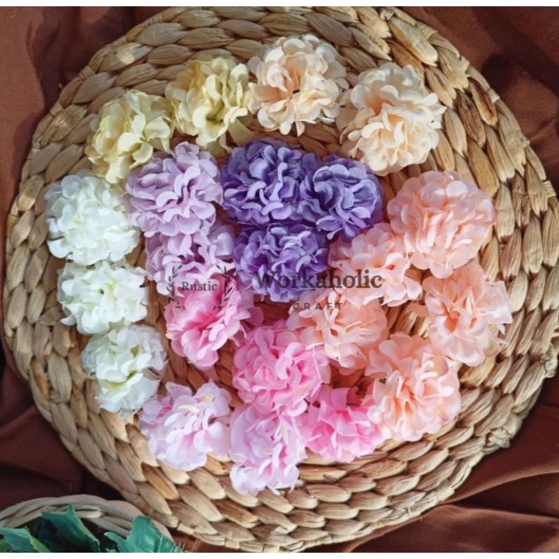 Jual Kuntum Bunga Anyelir Bunga Pom-pom Bunga Hidrangea Artificial ...
