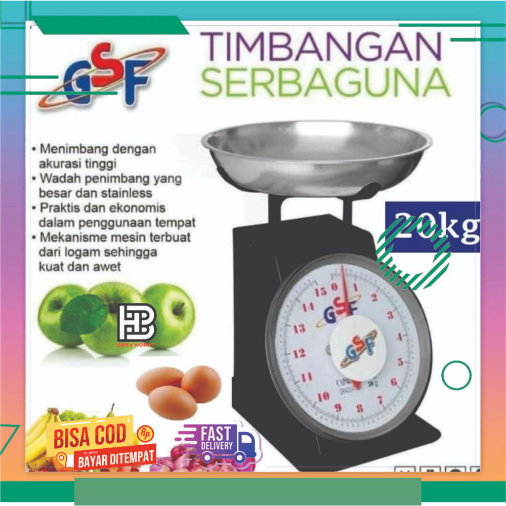 Jual Timbangan GSF besi laundry GSF 15kg dan 20 kg timbangan besi ...