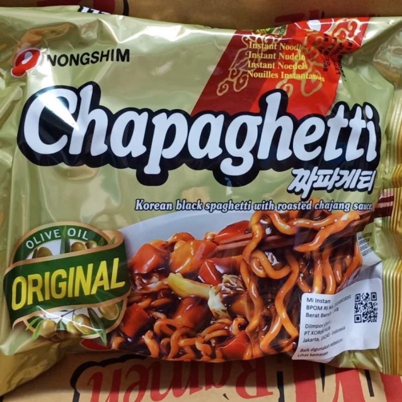 Jual Nongshim Chapaghetti original 140gr/mie korea halal | Shopee Indonesia