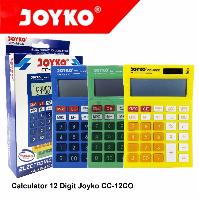 Jual Joyko Calculator 12 Digit CC-12CO | Shopee Indonesia