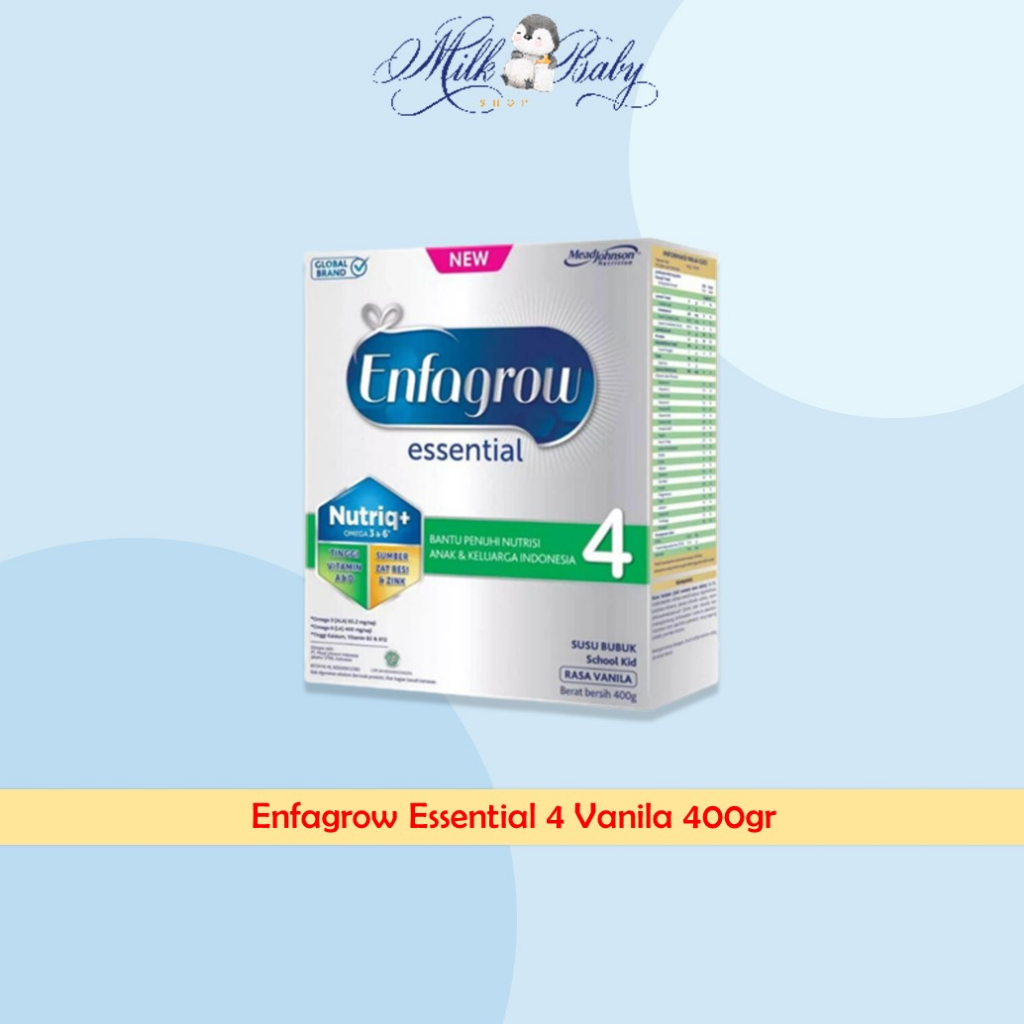 Jual Enfagrow Essential 4 Vanila 400gr - Susu Formula Anak | Shopee ...
