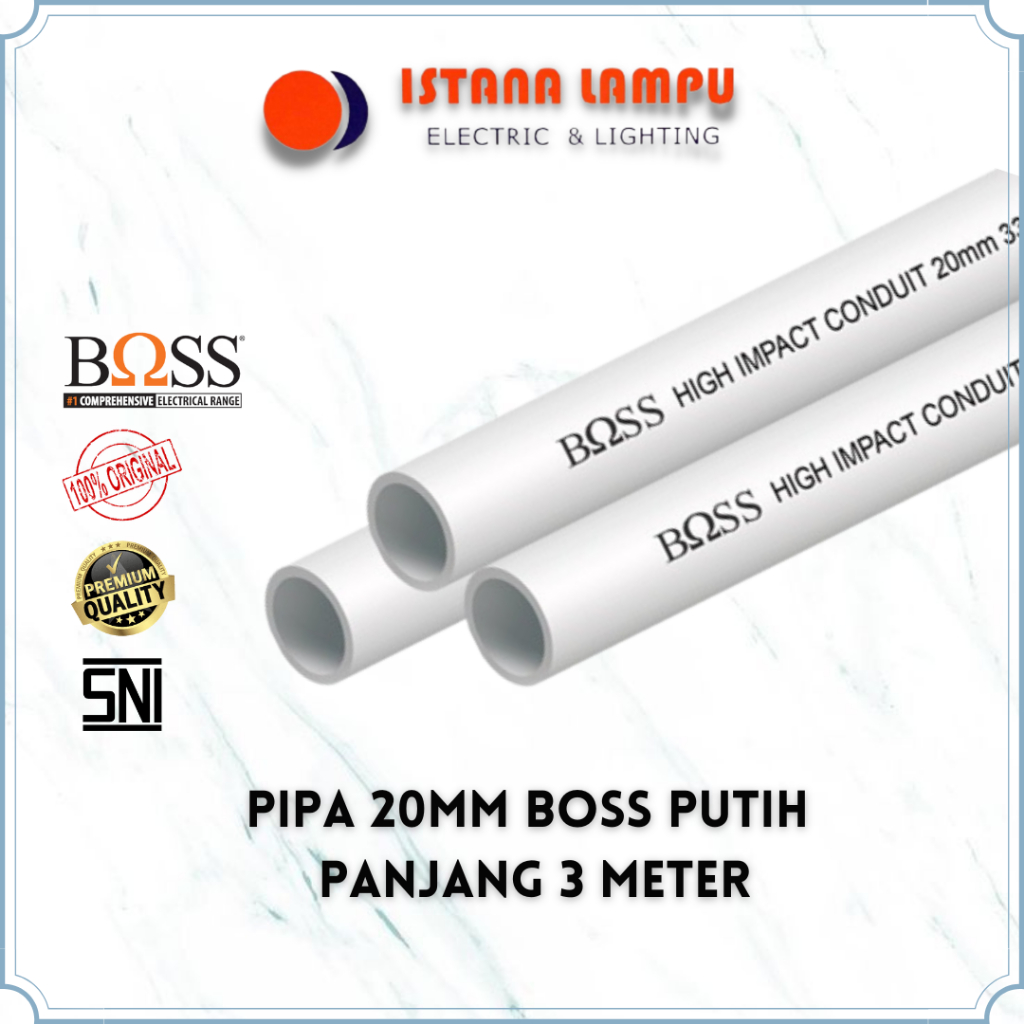 Jual Pipa 20mm Boss Conduit Putih | Shopee Indonesia