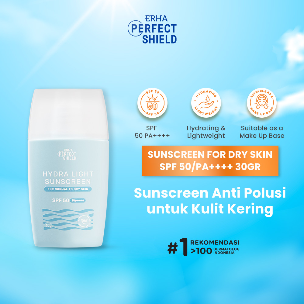 Jual ERHA Perfect Shield Hydra Light Sunscreen SPF50/PA++++ - Sunscreen ...