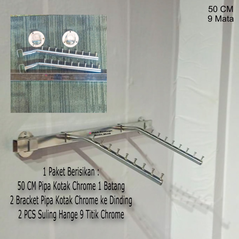 Jual Paket CROOM Pipa Kotak 50 CM Komplit Dengan Suling 9 Paku dan ...