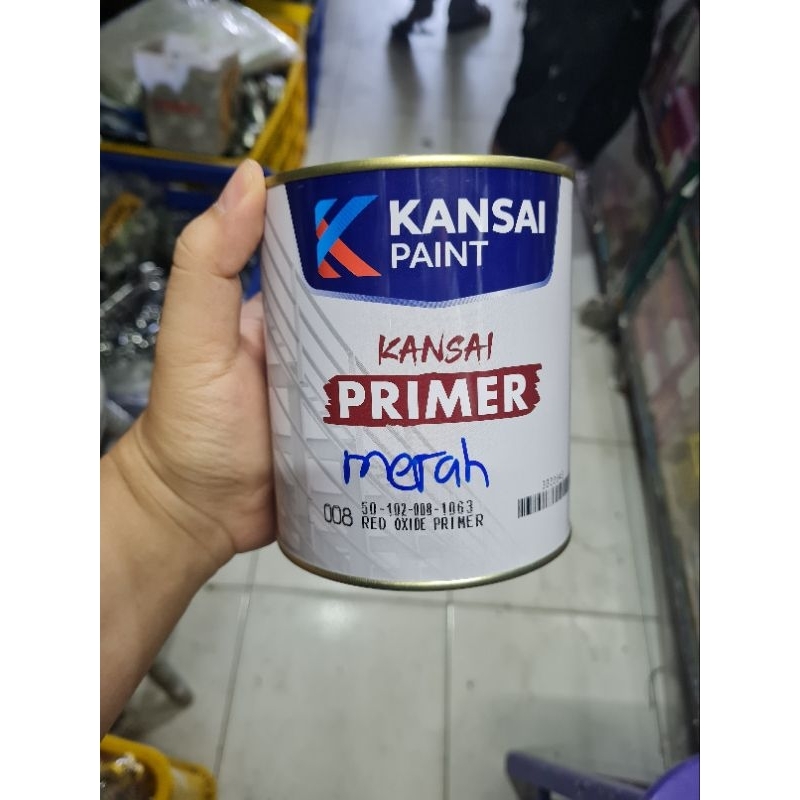 Jual Cat Dasar anti karat Meni Besi Kansai RED OXIDE 008 1kg | Shopee Indonesia