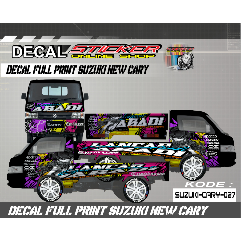 Jual Stiker Suzuki Carry pick up / Sticker Suzuki Carry | Shopee Indonesia