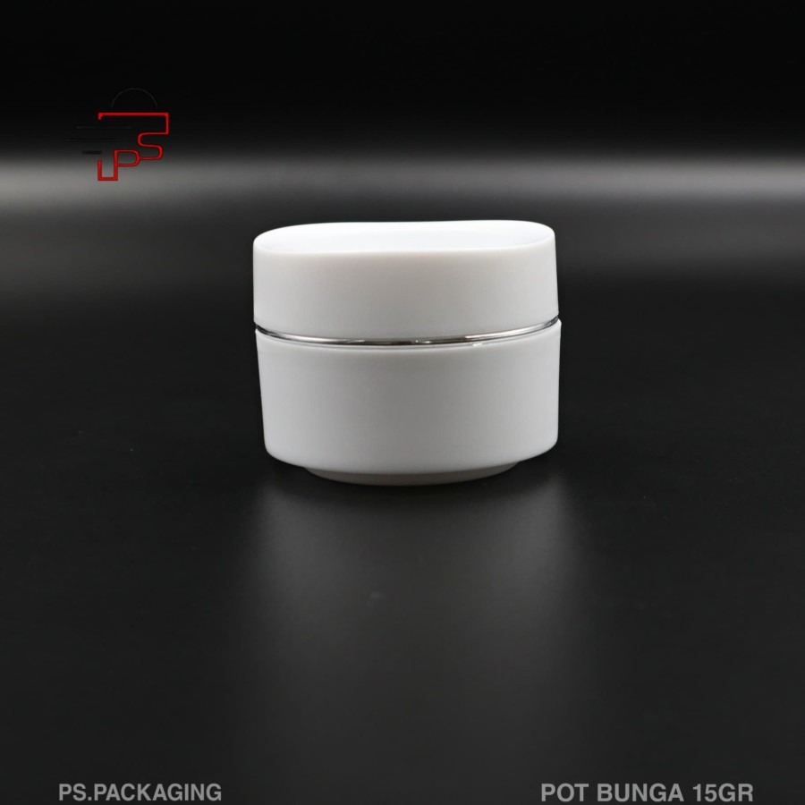 Jual PROMO pot cream 15gr import / pot pp 15 gram Full putih/ pot cream ...