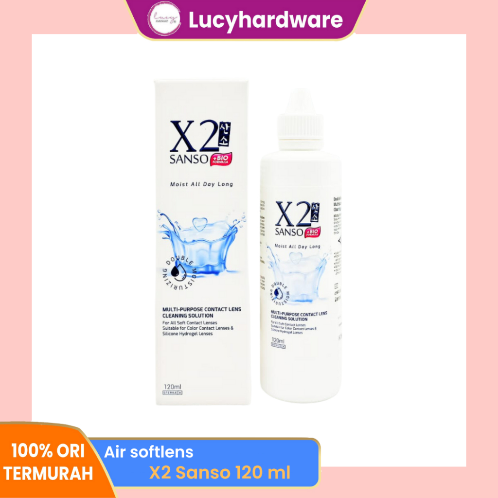 Jual Air Softlens X2 Sanso 120ml solution | Shopee Indonesia