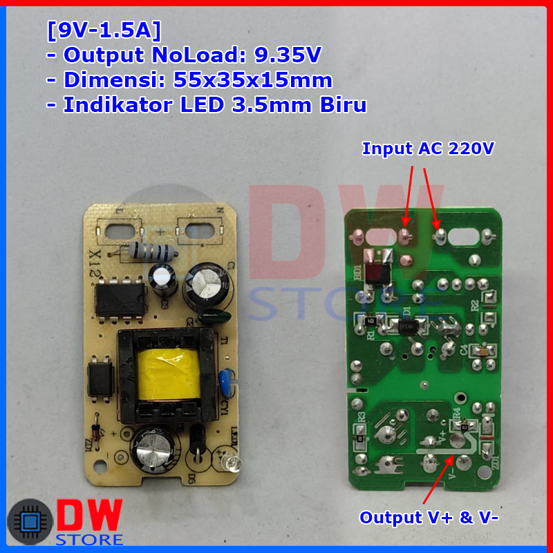 Jual PCB Modul Power Supply Adaptor 5V 9V 12V 15V 1A 1.5A 2A 3A 3.5A 4A 5A Berbagai Output ...