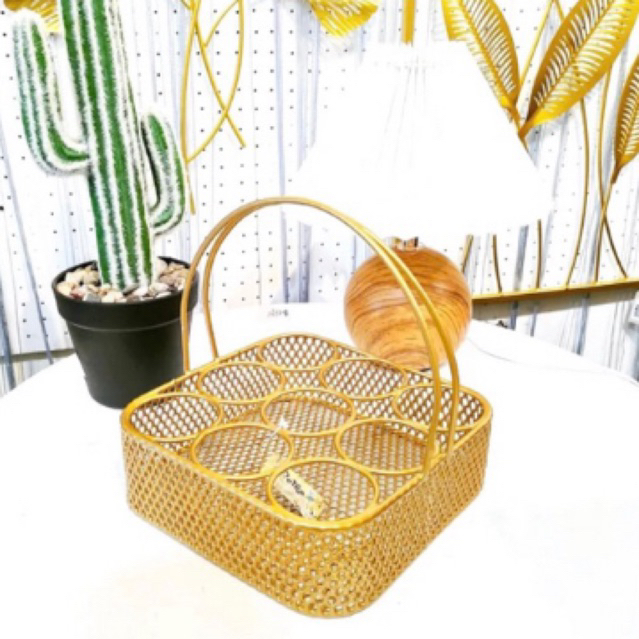 Jual Tempat Gelas Aqua Aestethic Gold Mewah Sultan | Shopee Indonesia