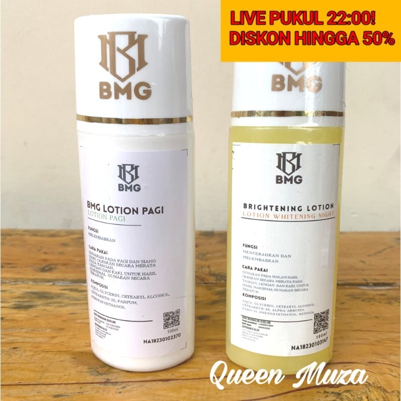 Jual BMG Lotion Pemutih 100ml Pagi dan Malam Anggur | Shopee Indonesia