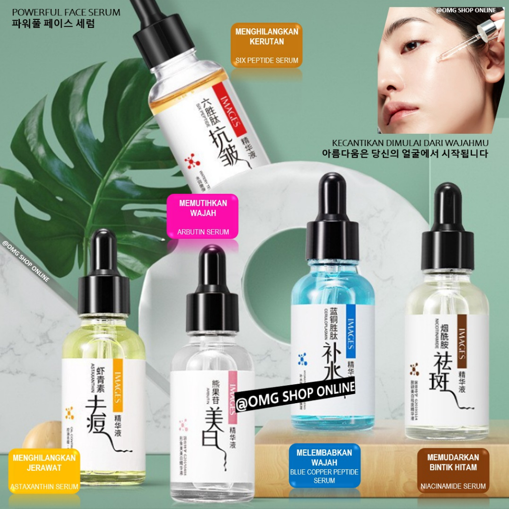 Jual TERMURAH !! Images Face Serum Ajaib Viral 30 ml / Whitening Anti Aging Acne Moisturizing ...