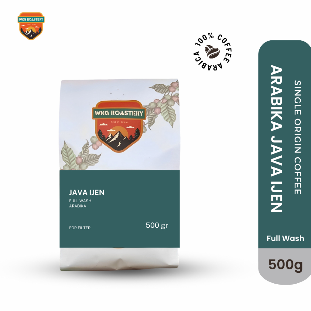 Jual WKG ROASTERY Kopi Arabica Java Ijen Full Wash 500gr Kopi Bubuk dan ...