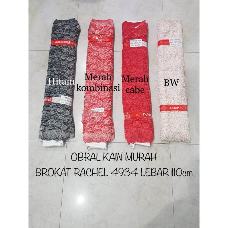 Jual BROKAT RACHEL 4934 / BROKAT MEWAH BROKAT KEBAYA BOKAT BAGUS BROKAT ...