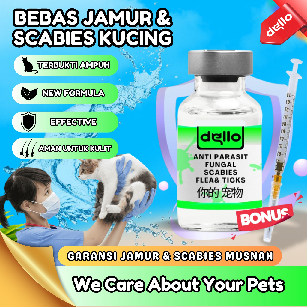 Jual Obat Injeksi Anti Tungau Kucing Perlindungan Maksimal dari Scabies ...