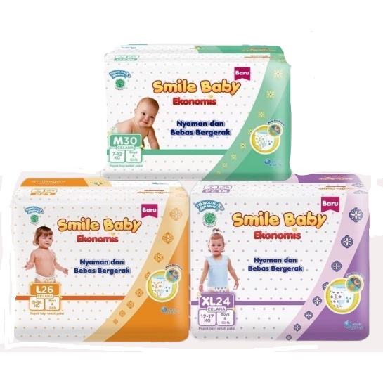 Jual GOON Smile Baby EKONOMIS Pants Popok Bayi M30/ L26/XL24 | Shopee Indonesia