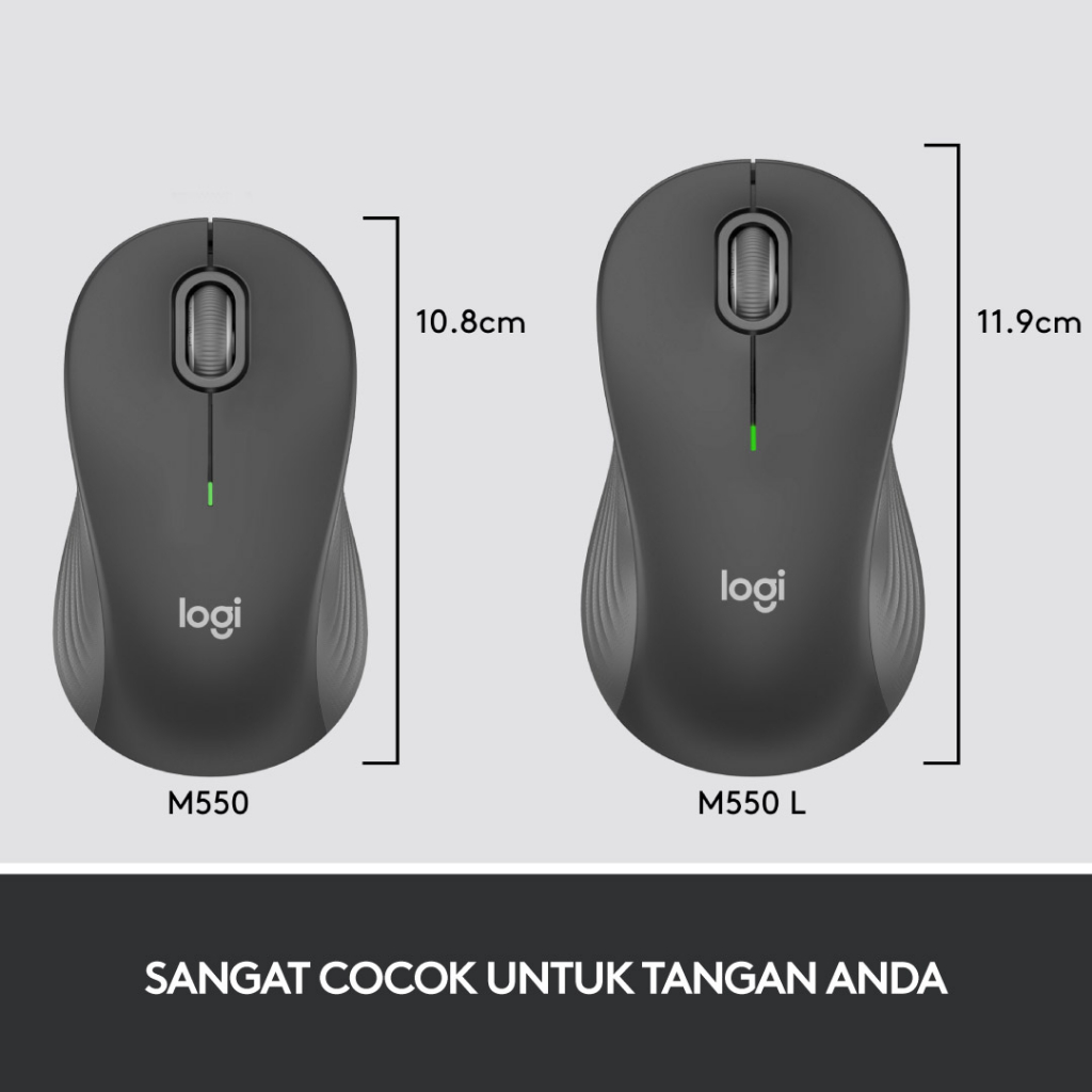 Jual Logitech Signature M550 L Mouse Wireless Bluetooth Silent Clicks ...