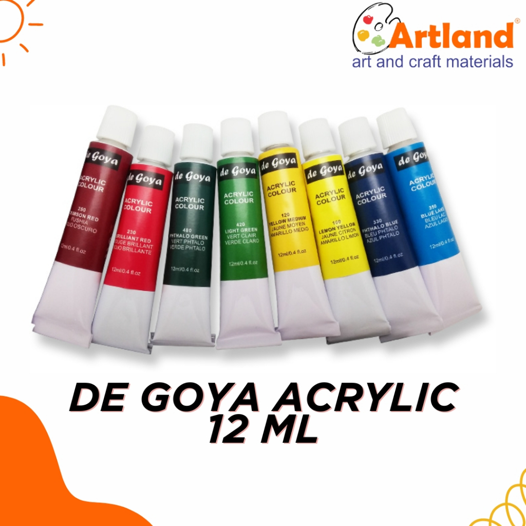 Jual Cat Akrilik De Goya 12ml | Cepat Kering, Tahan Air, Tidak Mudah ...