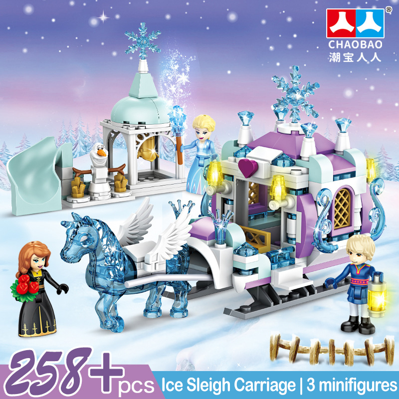 Jual Mainan Bricks Frozen Princess Frozen Elsa Snow Carriage - Kado ...