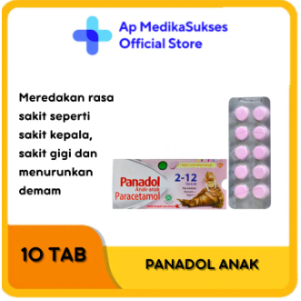 Jual Panadol Anak-Anak 120 mg 10 Tablet Kunyah | Shopee Indonesia