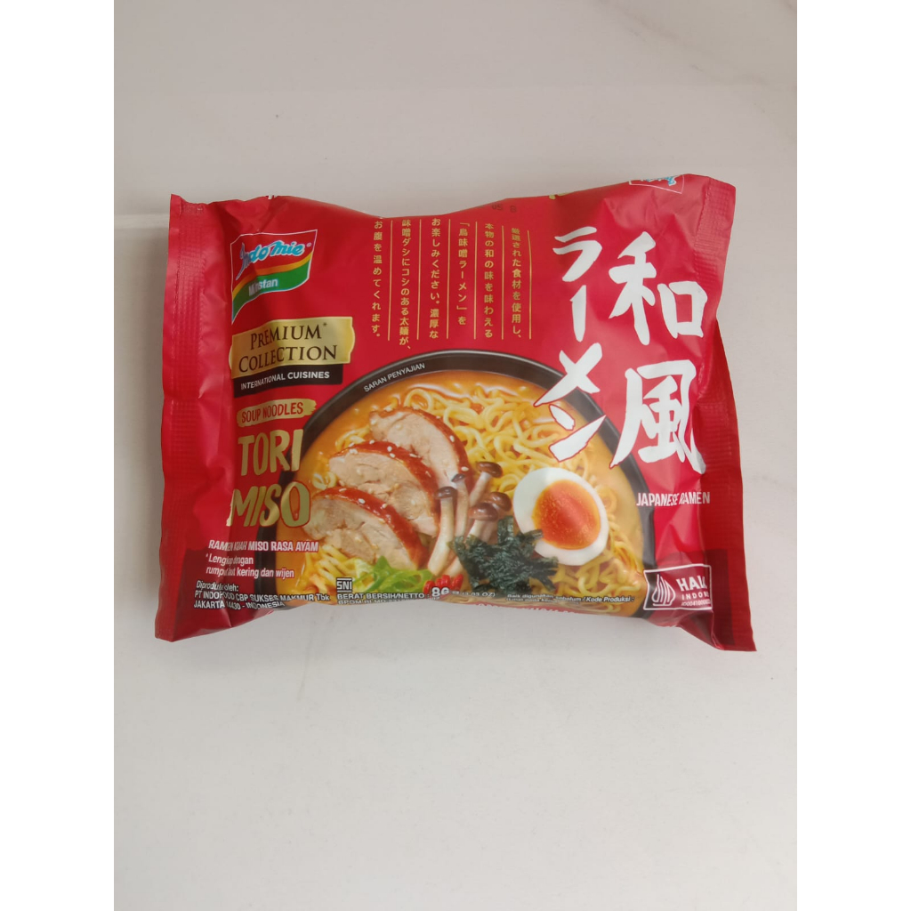 Jual Indomie Mie Instant Premium Japanese Tori Miso Ramen 86G | Shopee ...