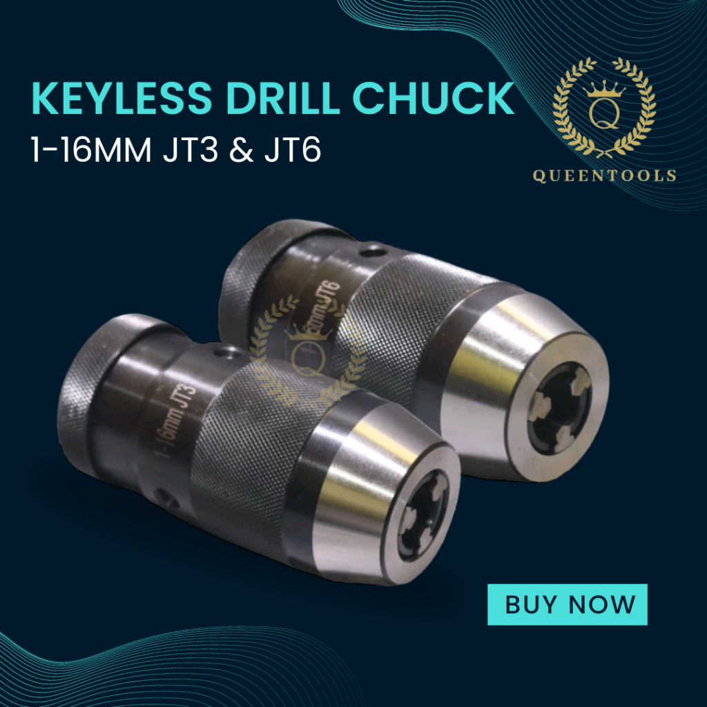 Jual KEYLESS DRILL CHUCK | KEPALA BOR KEYLESS 1-16mm JT6 DAN 1-16mm JT3 ...